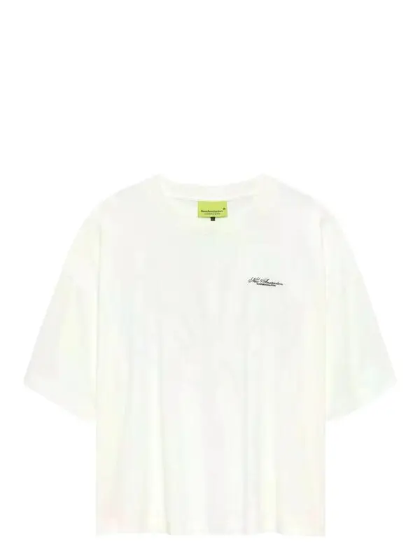 NEW AMSTERDAM SURF ASSOCIATION Logo-print Shell-graphic T-shirt - White