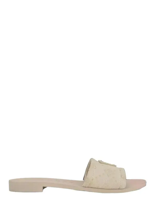 Guess Elysone Monogram Pattern Sandals - Neutrals
