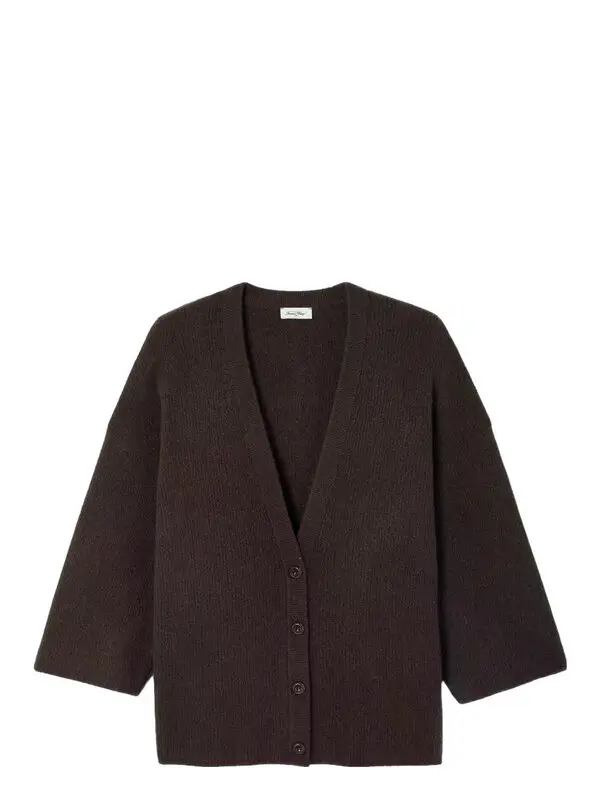American Vintage Damsville V-neck Cardigan - Brown