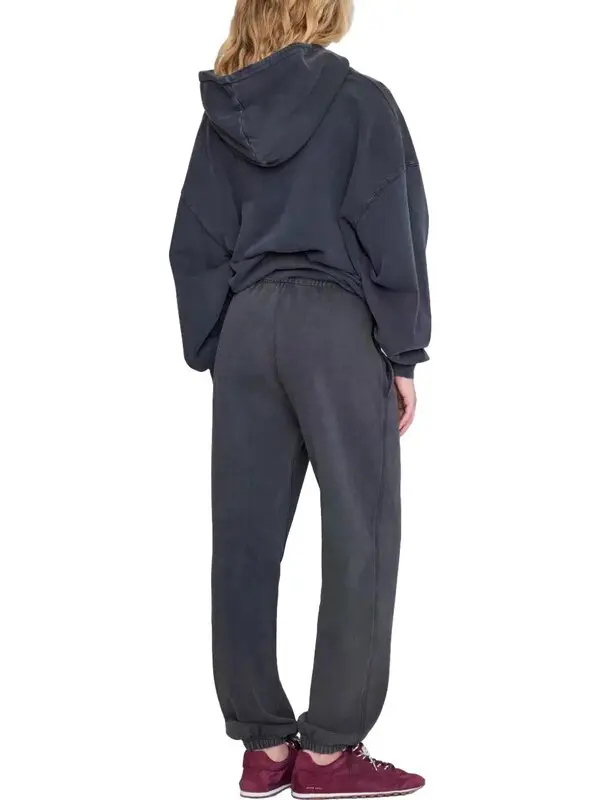ANINE BING Karter Logo-embroidered Track Pants - Grey