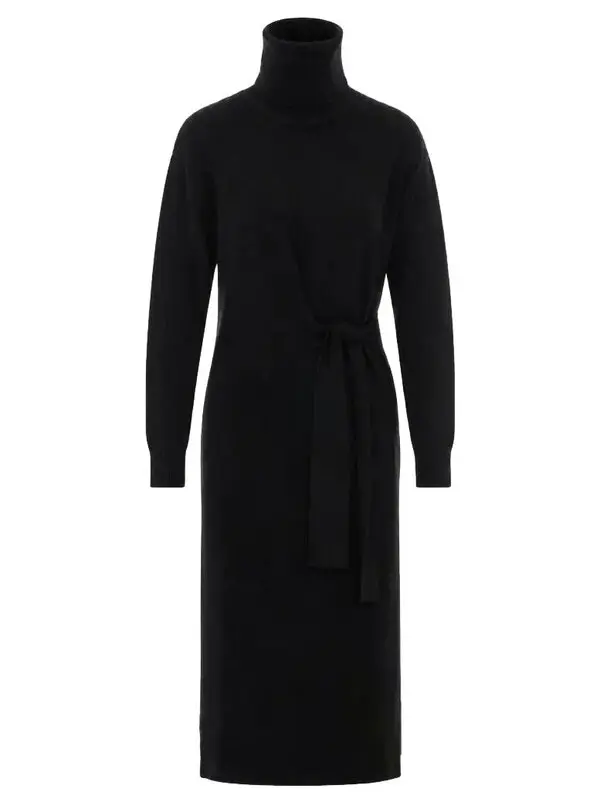 Liu Jo Knitted Tie-waist Dress - Black