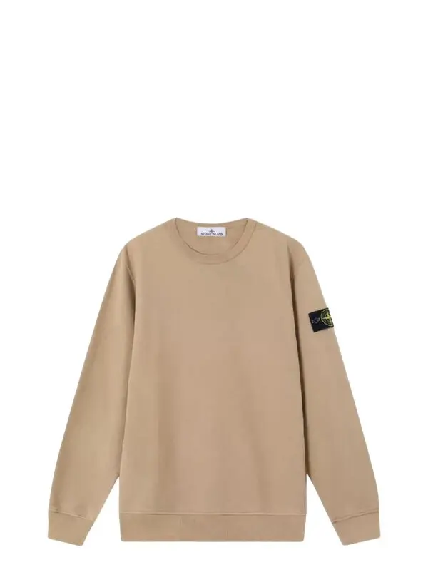 Stone Island Logo Patch Crewneck Sweater - Neutrals
