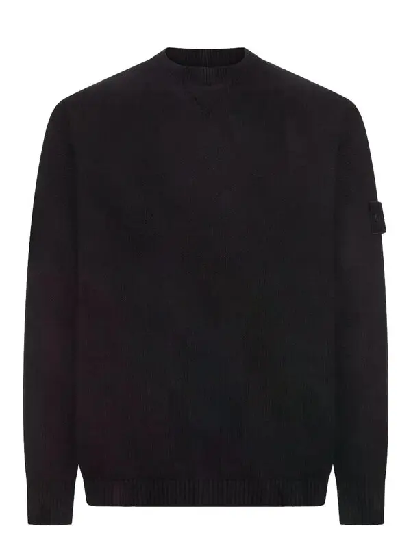 Stone Island Crew Neck Sweater - Black