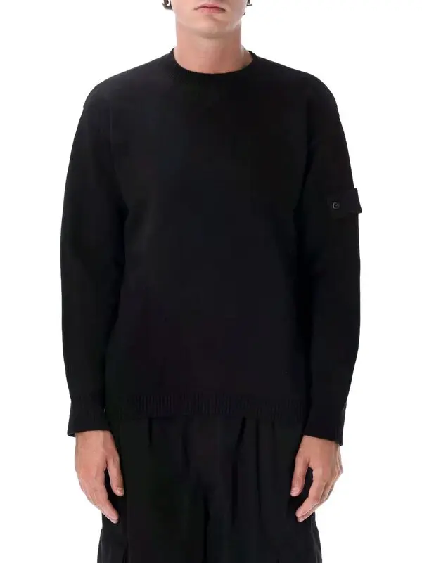 Stone Island Crew Neck Sweater - Black