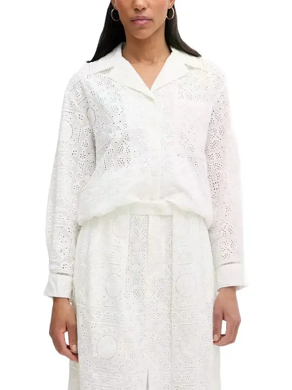 ISABELLE BLANCHE Broderie Anglaise Shirt - White