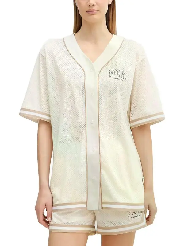 FILA Villanova Logo-print T-shirt - Neutrals