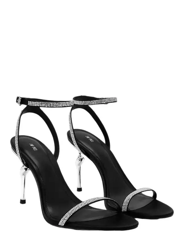 Jw Pei Alivia Crystal-embellished Sandals - Black