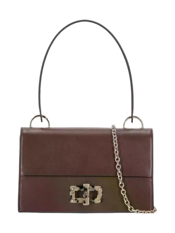 Furla Tortoiseshell-effect Logo Plaque Shoulder Bag - Brown