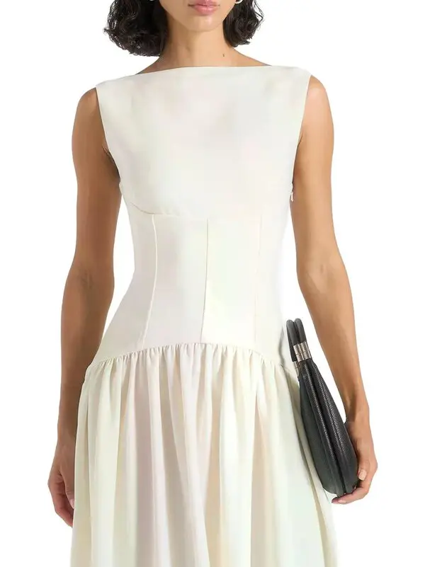 Manière De Voir Maniere De Voir Zadie Corset Maxi Dress - Neutrals