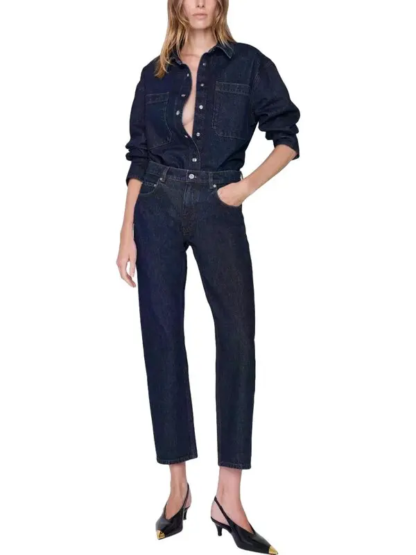 ANINE BING Kate Straight-leg Jeans - Blue