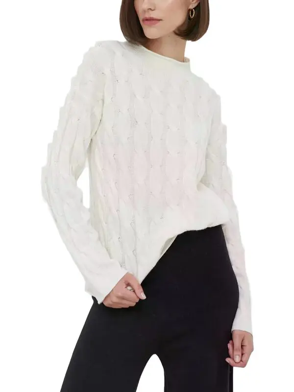 BENETTON Cable-knit Sweater - Neutrals
