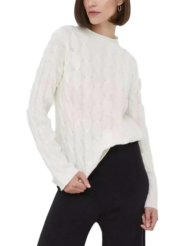 BENETTON Cable-knit Sweater - Neutrals