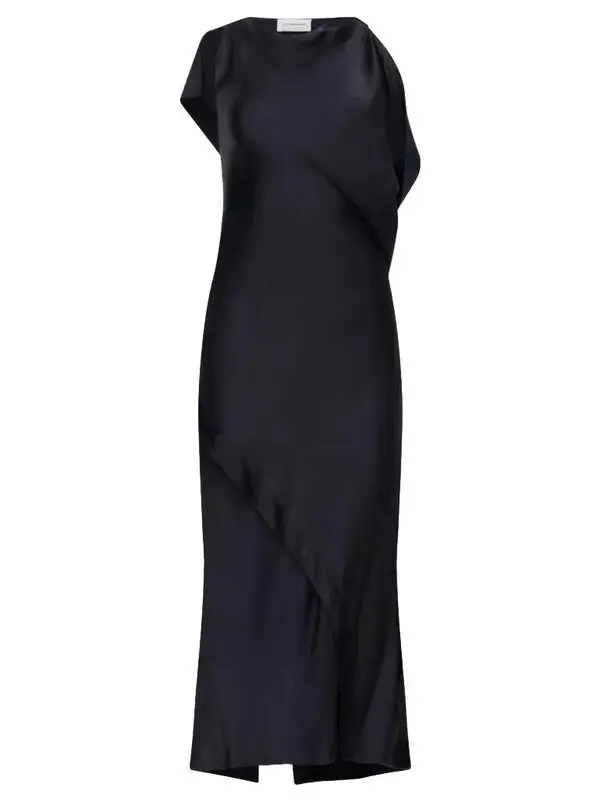 Victoria Beckham Kyra Draped Midi Dress - Blue