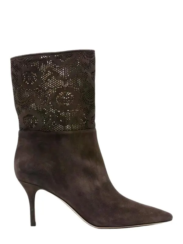 ARTEANA Thalia Laser-cut Ankle Boots - Brown