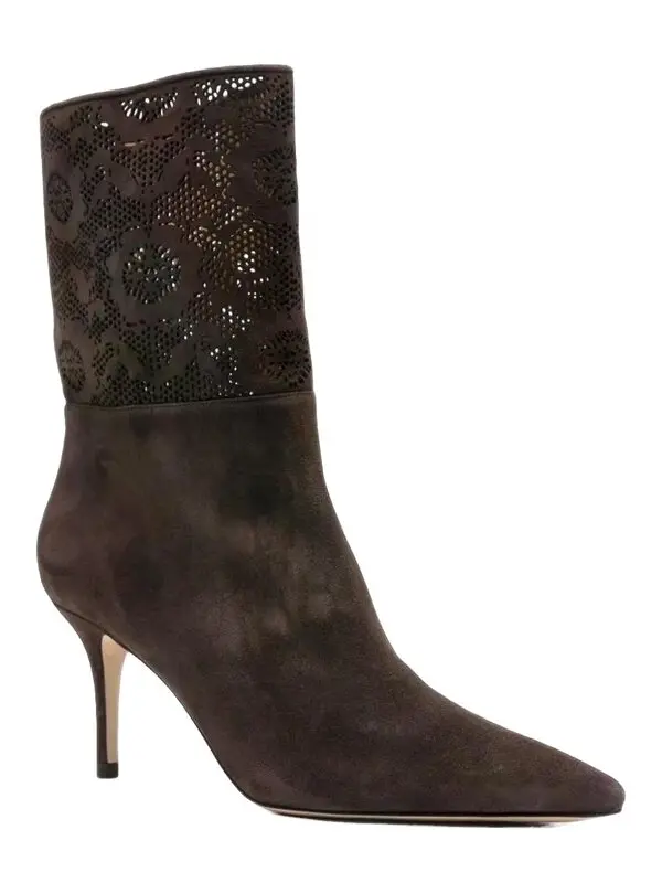 ARTEANA Thalia Laser-cut Ankle Boots - Brown