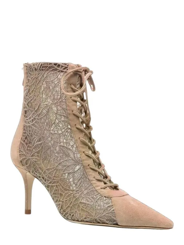 ARTEANA Venezia Lace-up Ankle Boots - Neutrals
