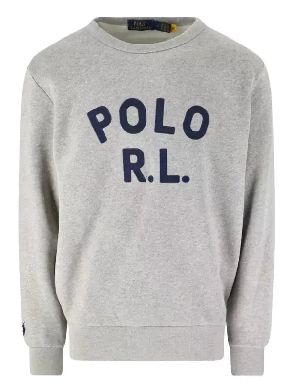 Polo Ralph Lauren Logo Patch Crew Neck Sweater - Grey
