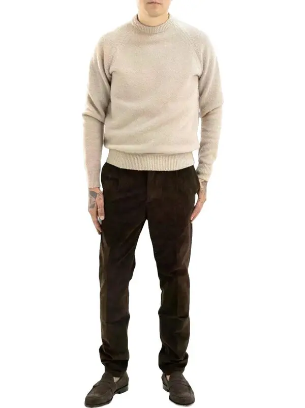 CRUNA Raglan-sleeve Bouclé-knit Sweater - Neutrals