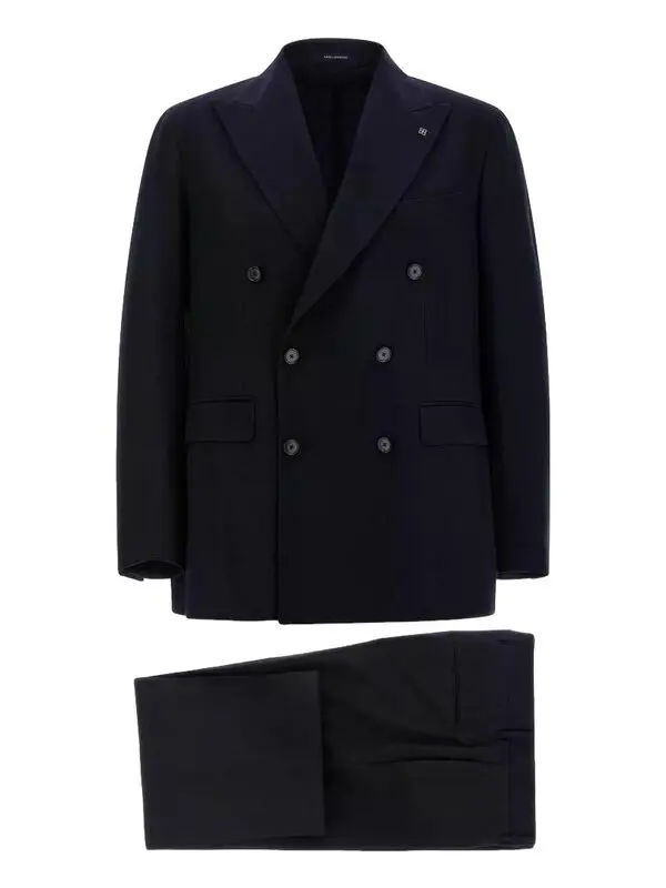 Tagliatore New York Double-breasted Suit - Blue
