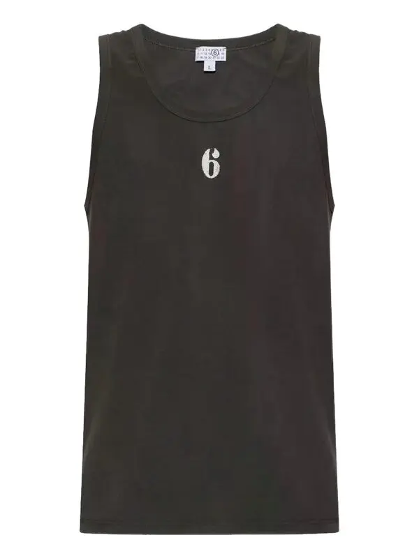 MAISON MARGIELA Logo Tank Top - Grey
