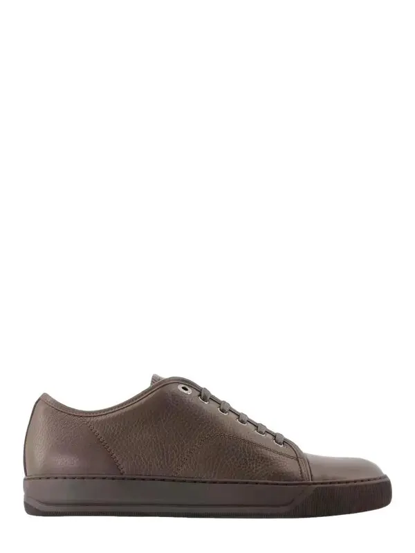 LANVIN Dbb1 Sneakers In Nappa And Grained Leather - Brown