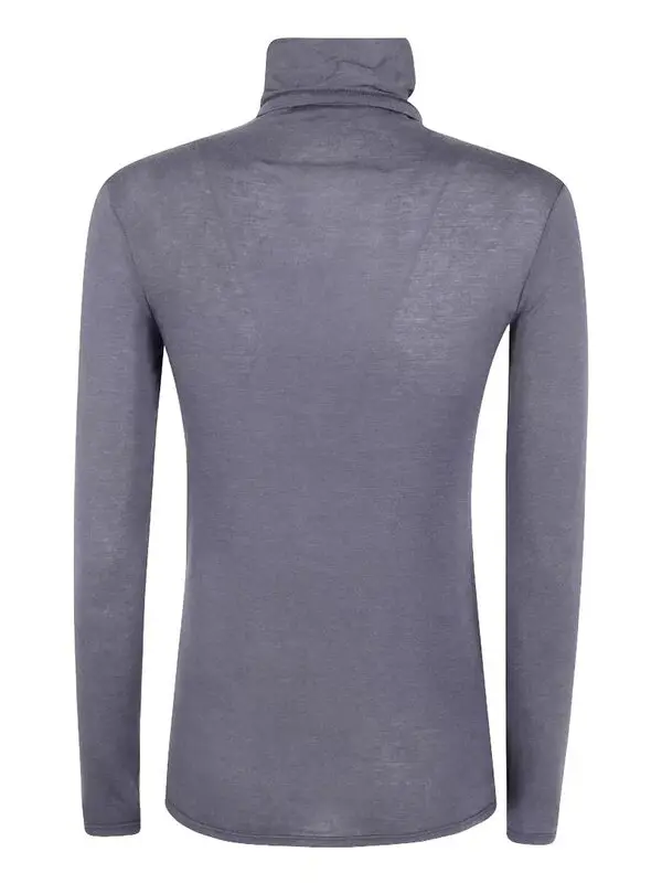 Antonelli Firenze Roll-neck Long-sleeved Sweater - Grey
