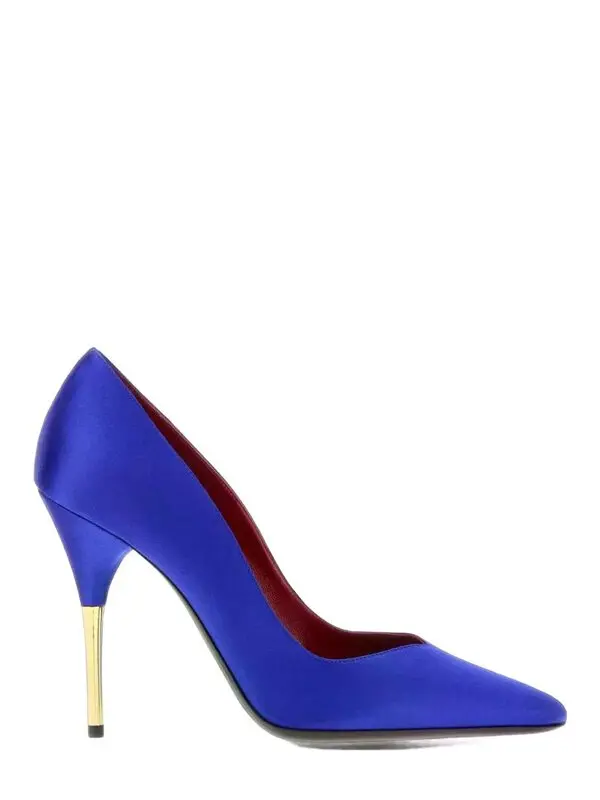 Valentino Garavani Satin Pointed-toe Heeled Pumps - Blue