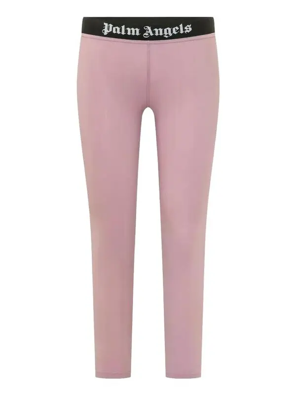 Palm Angels Logo-waistband Leggings - Pink