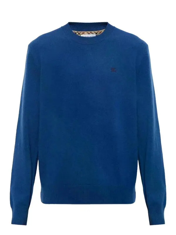Burberry Embroidered Knight Sweater - Blue