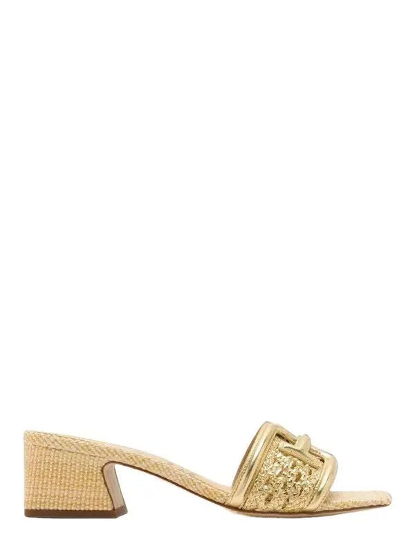 Sam Edelman Waylon Woven Metallic Slip-on Sandals - Gold