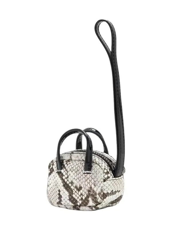 PUMA 1976 Grip Bag Snakeskin-effect Bag Charm - Neutrals