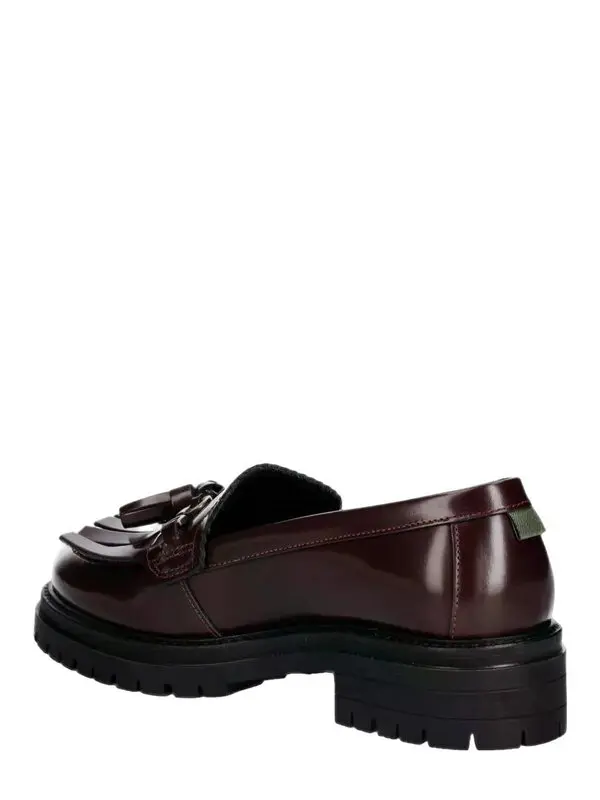 Barbour Ava Tassel Kiltie Loafers - Red
