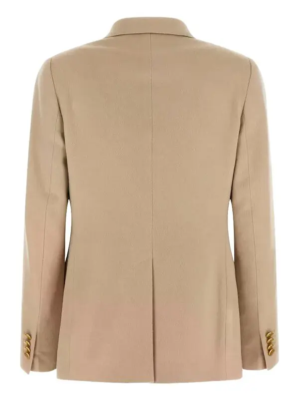 Tagliatore Beige Cashmere Single-breasted Blazer - Neutrals