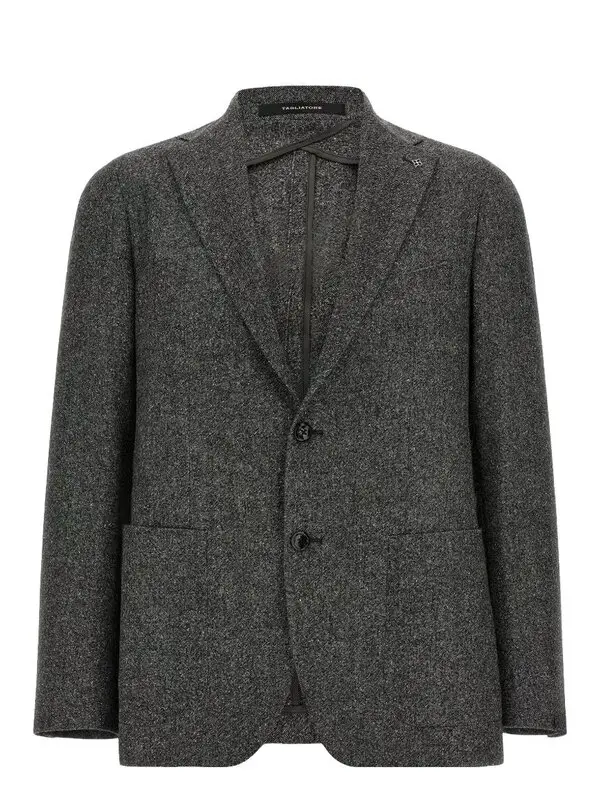 Tagliatore Montecarlo Single-breasted Blazer - Grey