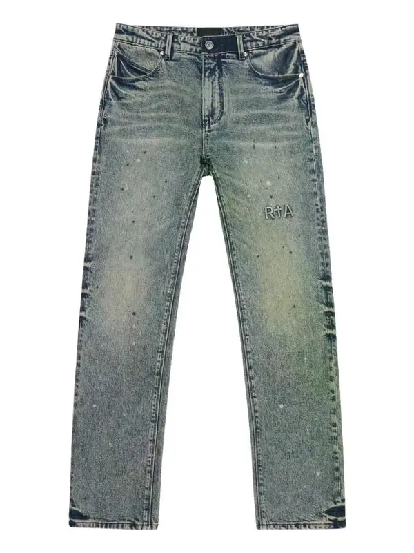 RtA Haru Paint-splatter Jeans - Blue