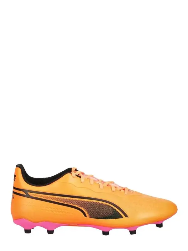 PUMA King Logo Print Sneakers - Orange