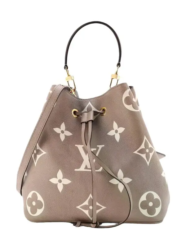 LOUIS VUITTON Monogram Empreinte Giant Mm Bucket Bag - Neutrals