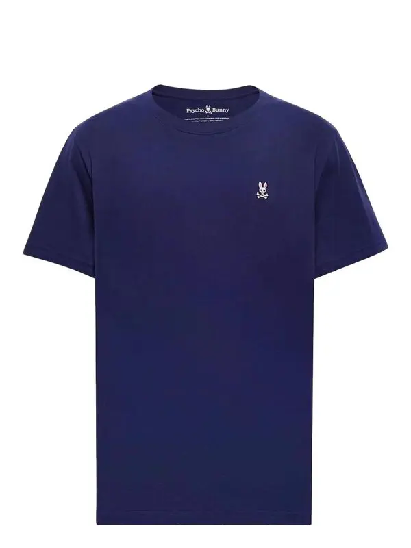 Psycho Bunny Logo-embroidered Cotton T-shirt - Blue
