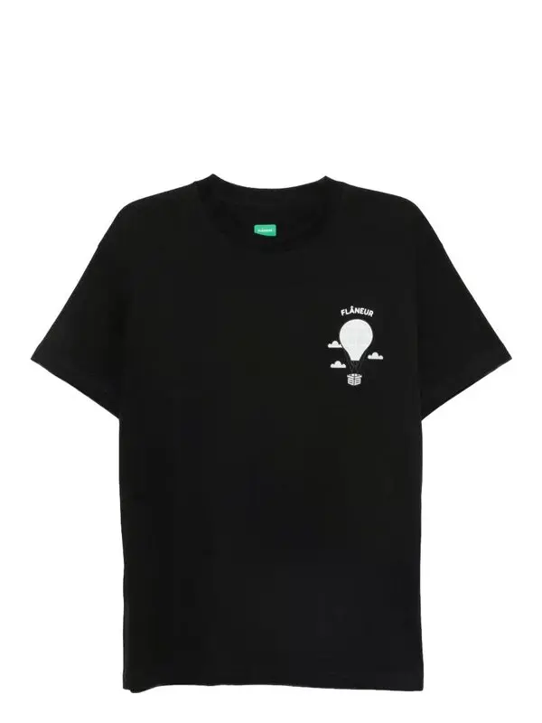 FLANEUR Graphic-print T-shirt - Black