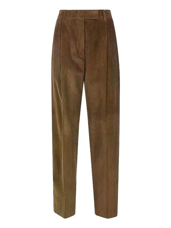 RÓHE Daria Straight-leg Corduroy Trousers - Brown