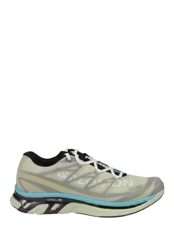MM6 MAISON MARGIELA X SALOMON Mesh Sneakers With Iconic Branding And Rubber Sole - Neutrals
