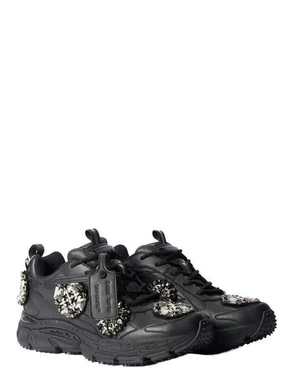 Off-White Be Right Back Embellished Sneakers - Black
