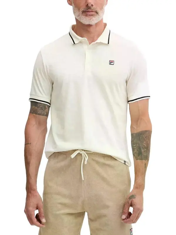 FILA Monza Logo-patch Polo Shirt - White