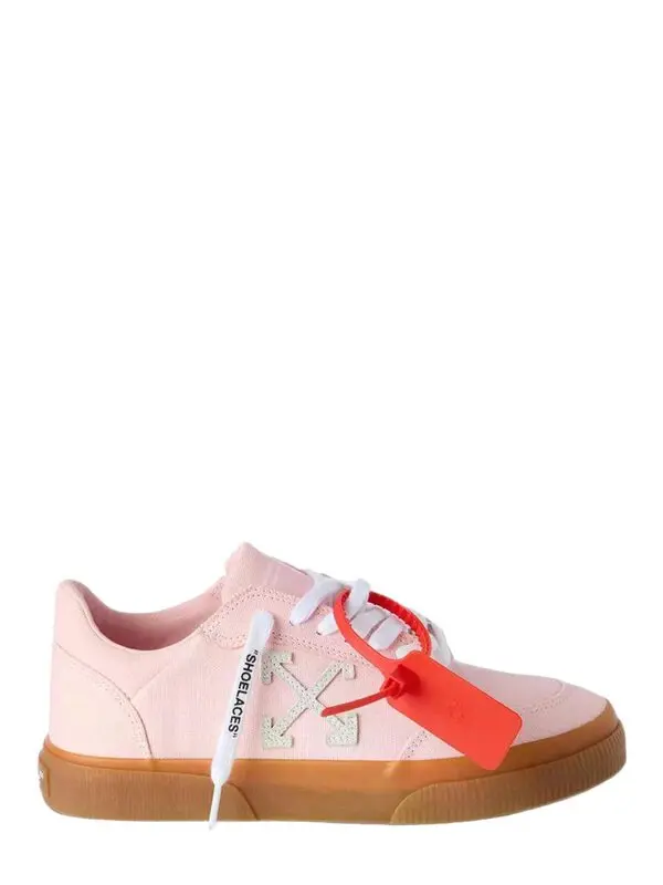 Off-White Low Top Sneakers With Signature Arrows Motif - Pink