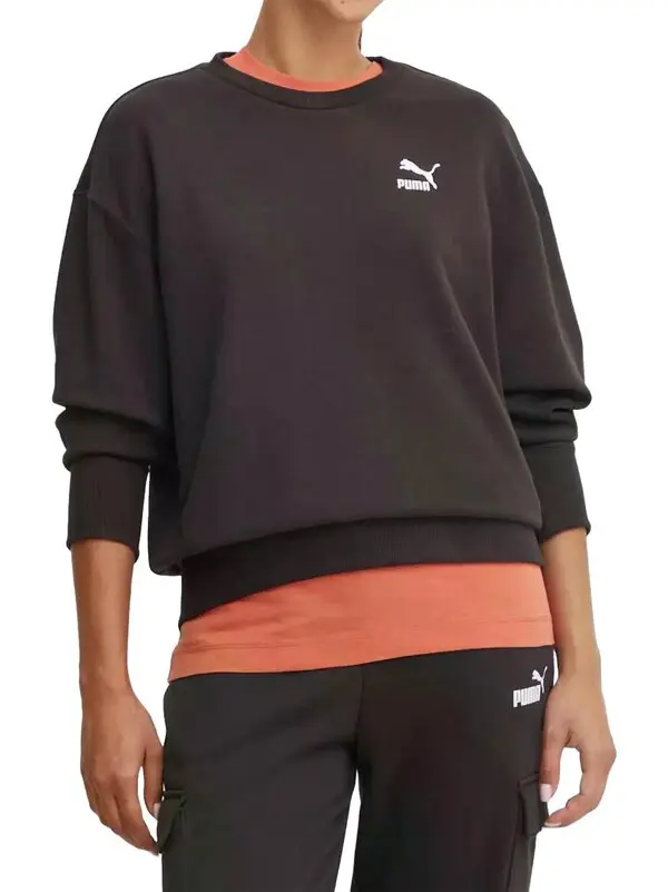 PUMA Classic Logo Print Sweatshirt - Black