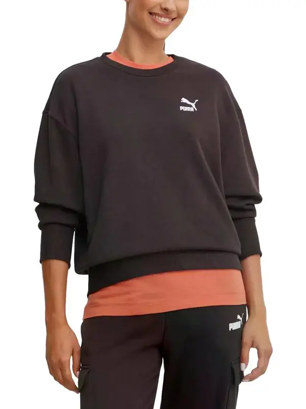 PUMA Classic Logo Print Sweatshirt - Black