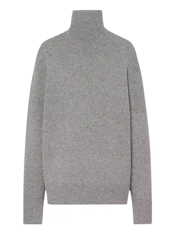 THE ROW Stepny Turtleneck Sweater - Grey