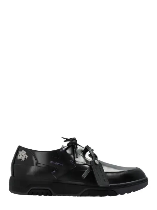 Off-White Derby Shoes With Signature Arrows Motif - Black