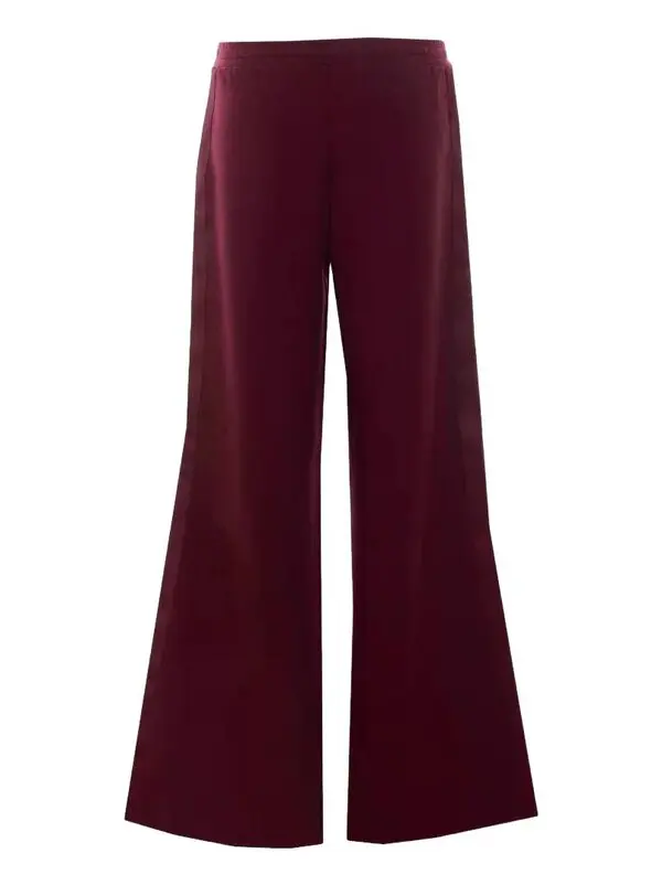 TWINSET Logo-tape Wide-leg Trousers - Red