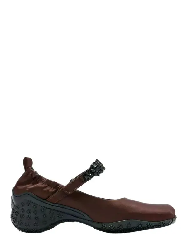Simone Rocha Embellished Ballet Flats - Brown